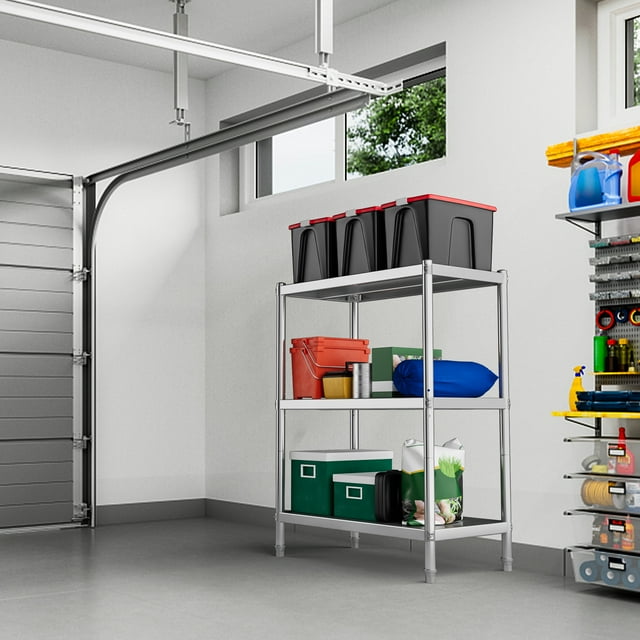 Dextrus 3 Tier Stainless Steel Shelves, Heavy Duty Shelving for Kitchen ...