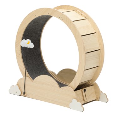 TAKOYI 41" Cat Exercise Wheel for Indoor Cats, Cat Running Wheel with ...