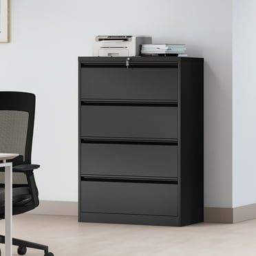 Dextrus 3-Drawer Lateral File Cabinet with Lock, Wide Metal Stainless ...