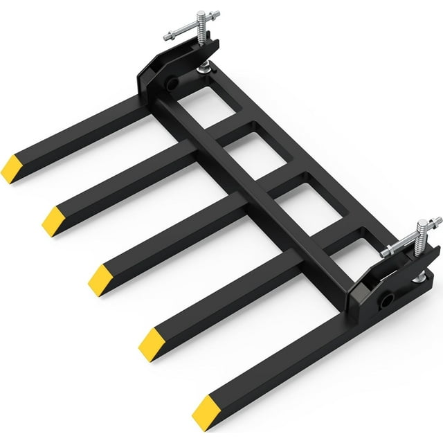 Dextrus 42" Heavy Duty Debris Fork for Tractor Skid Steer Buckets Clamp ...