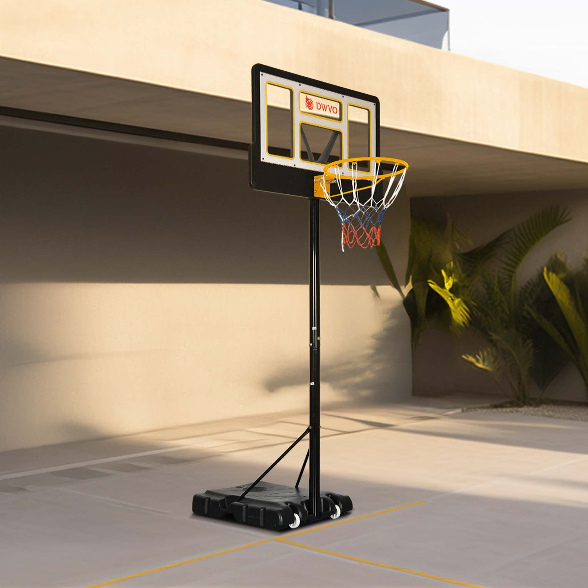 Dextrus Portable Basketball Hoop 44-Inch Adjustable Height 4.4 to 10 Ft ...