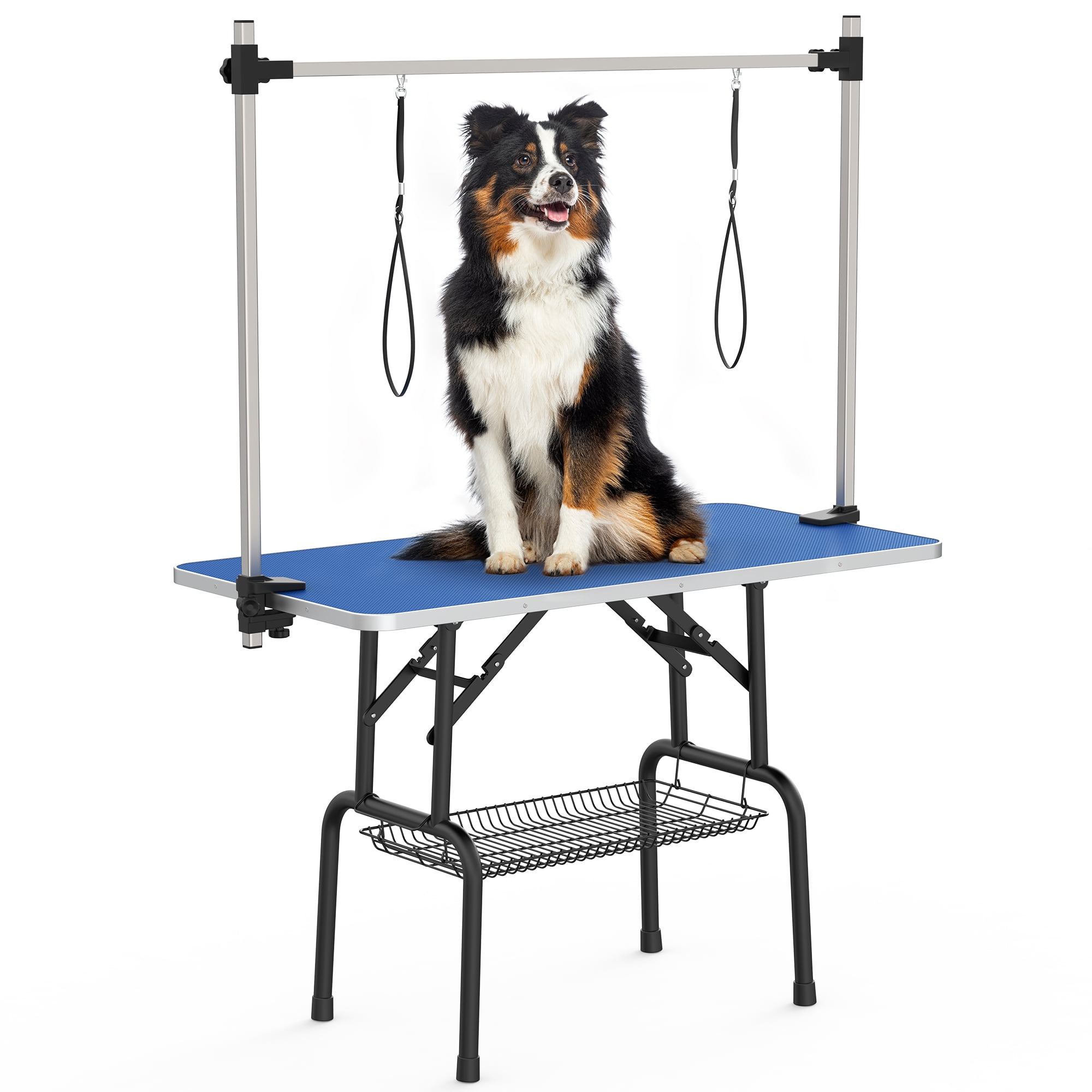 Dextrus 46" Dog Grooming Table, Foldable Home Pet Bathing Station Table ...