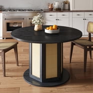 Finch Grant 67" Farmhouse Dining Table with Trestle Base, Rustic Beige ...