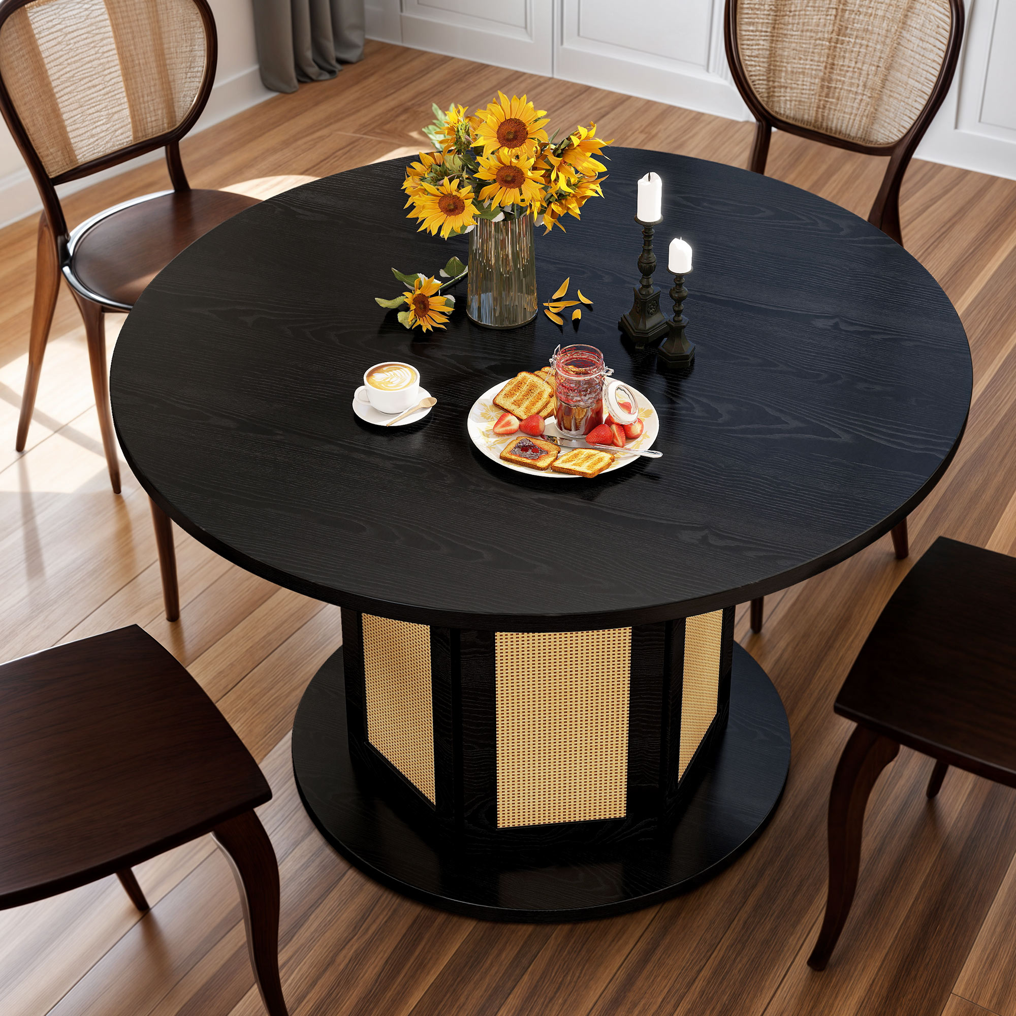 Homestead Collection 4 Post Dining Table, Stain & Clear Lacquer Finish ...