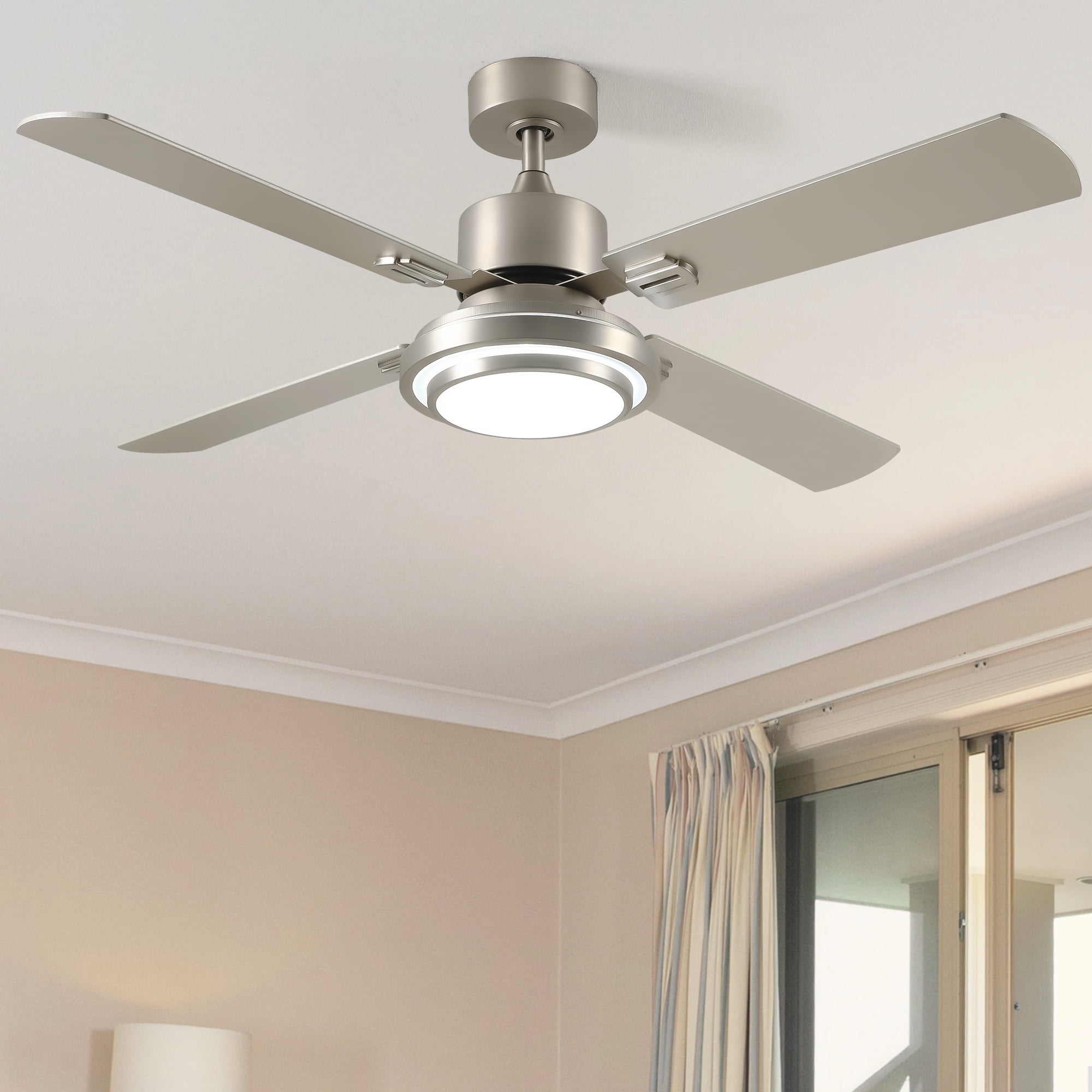 Dextrus 52'' Ceiling Fan with Light and Remote Control, 6 Speeds, 5 ...