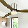 Dextrus 52'' Flush Mount Ceiling Fan Light Remote Control with 6-Speed ...