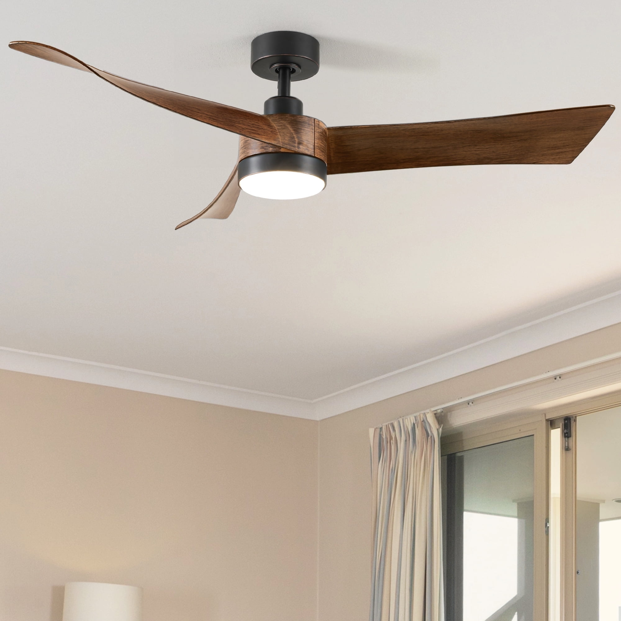 Dextrus 52" Modern Ceiling Fan with 6-Speed, Adjustable Light for All ...