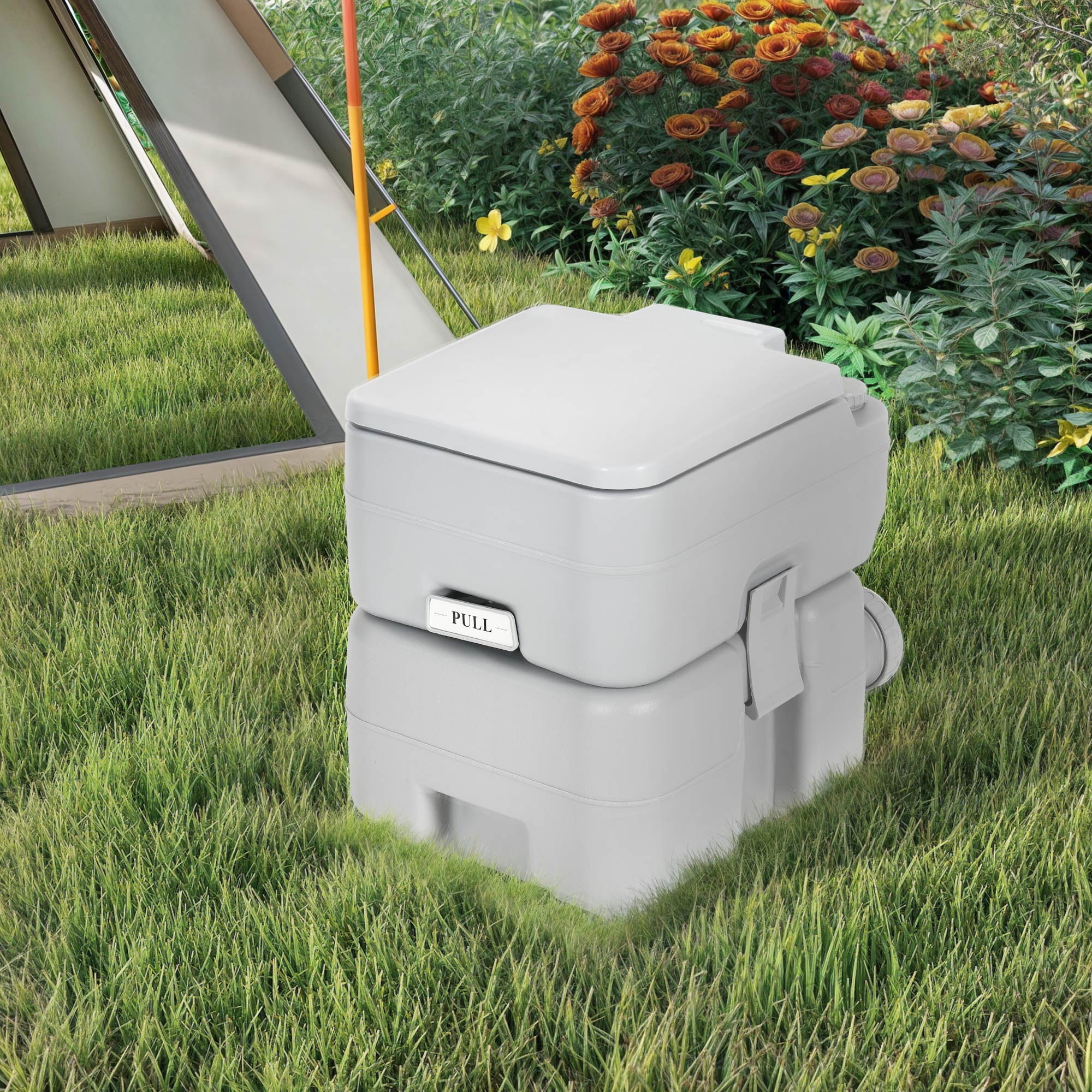 Dextrus 6.08-Gal Portable Toilet for Camping, RV Toilet Porta Potty ...