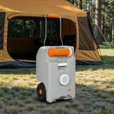 Dextrus Grey Camper 6.6 Gallon Portable Water Holding Tank with Rolling ...