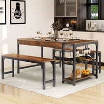 Dining Table Set for 3, Modern Dining Room Table Set with 3 Upholstery ...