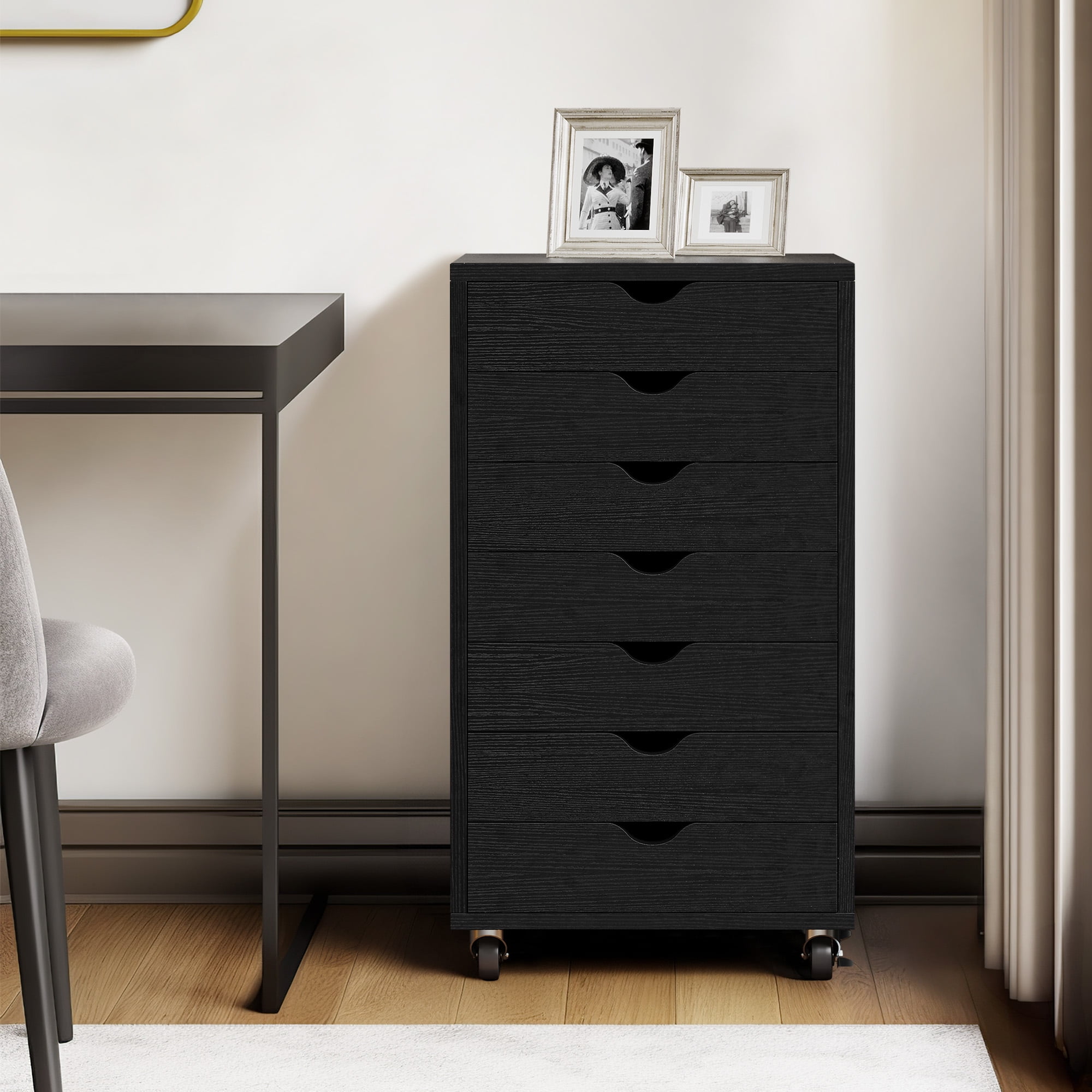 Dextrus 7-Drawer File Cabinet - Wooden Chest Organizer - Walmart.com