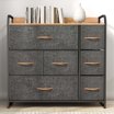 SAFAVIEH Herman Wood Cabinet Furniture, 2-Drawer Storage Unit with 4 ...