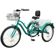MOONCOOL 24" 26" Adult Tricycle, 7 Speed 3 Wheeled Bikes for Adults ...
