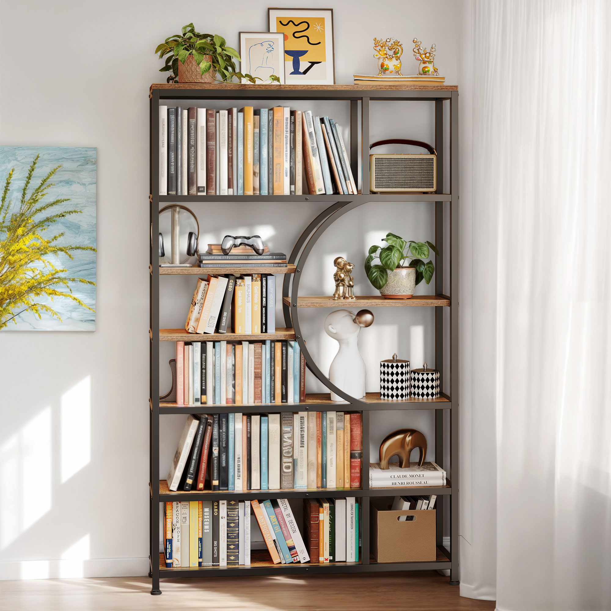 Convenience Concepts Oxford "A" Frame Bookshelf, Multiple Finishes ...