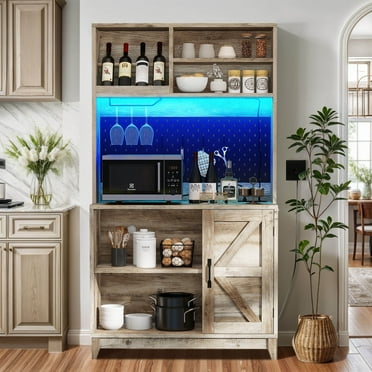 Concepts In Wood KT613-D Multi-use Storage Cabinet, Dry Oak Finish 4 ...