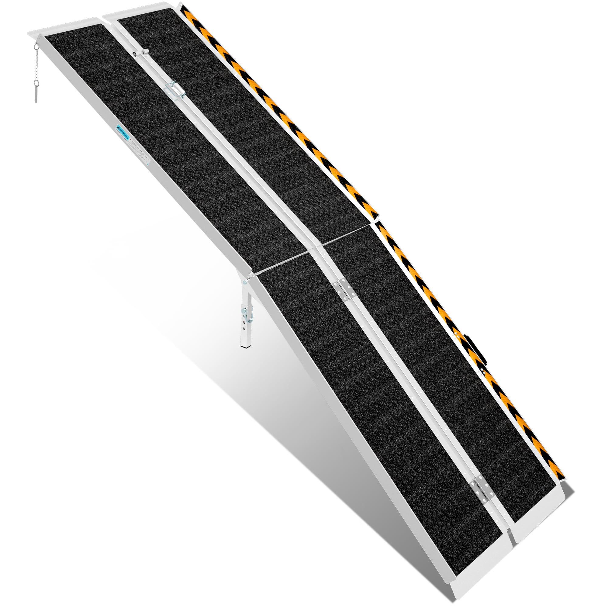 Dextrus 8FT Portable Wheelchair Ramp, Folding Aluminum Ramp with 600 ...