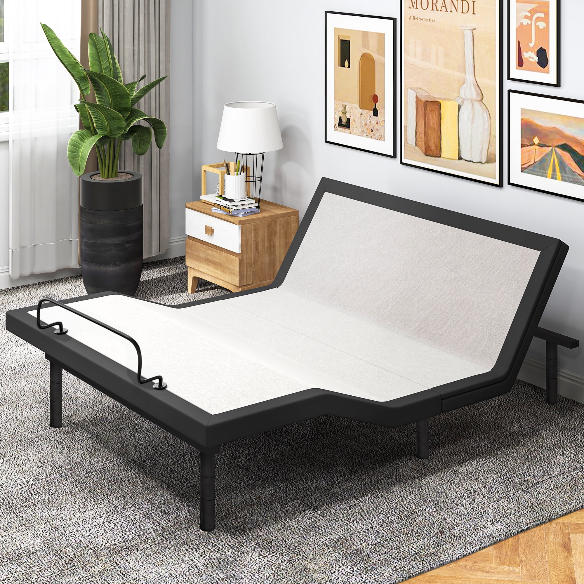 Dextrus Adjustable Queen Bed Frame with Wireless Remote and Massage ...