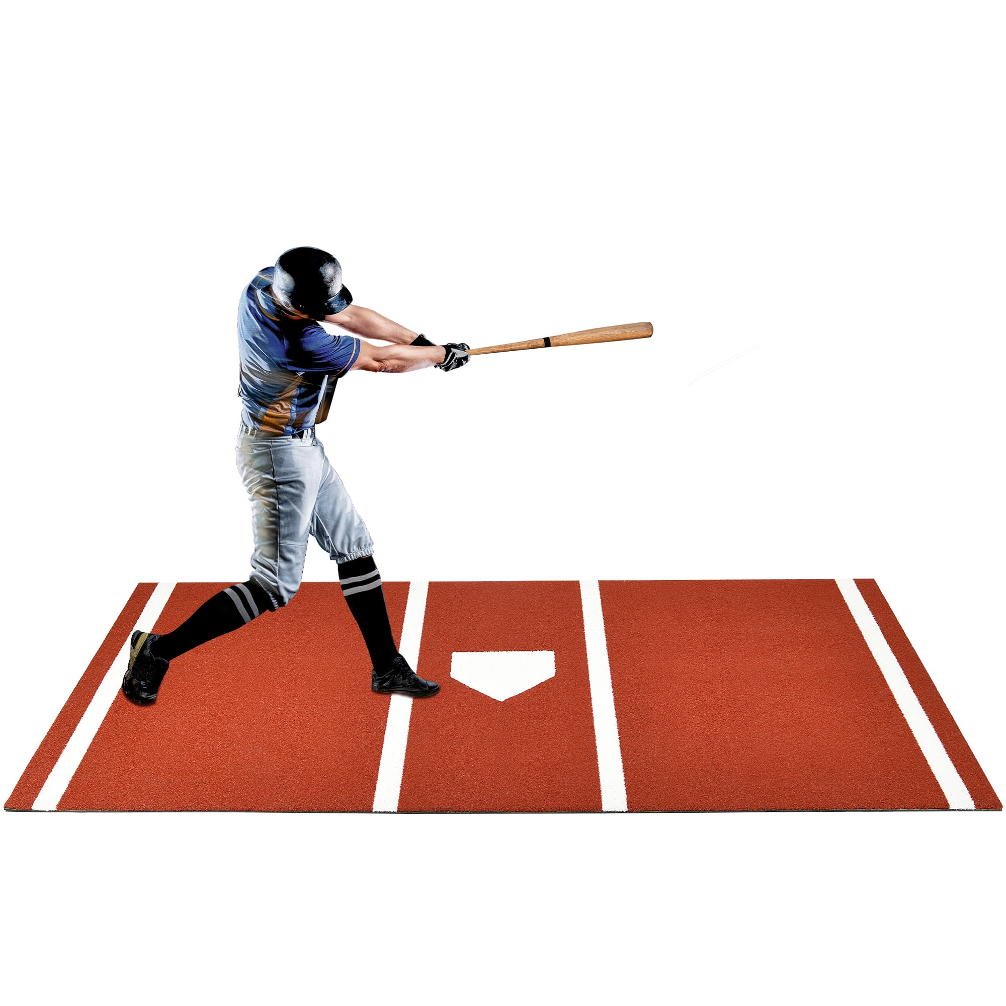 Dextrus Anti-Slip Baseball Batting Mat with Stitched Embroidery Turf ...
