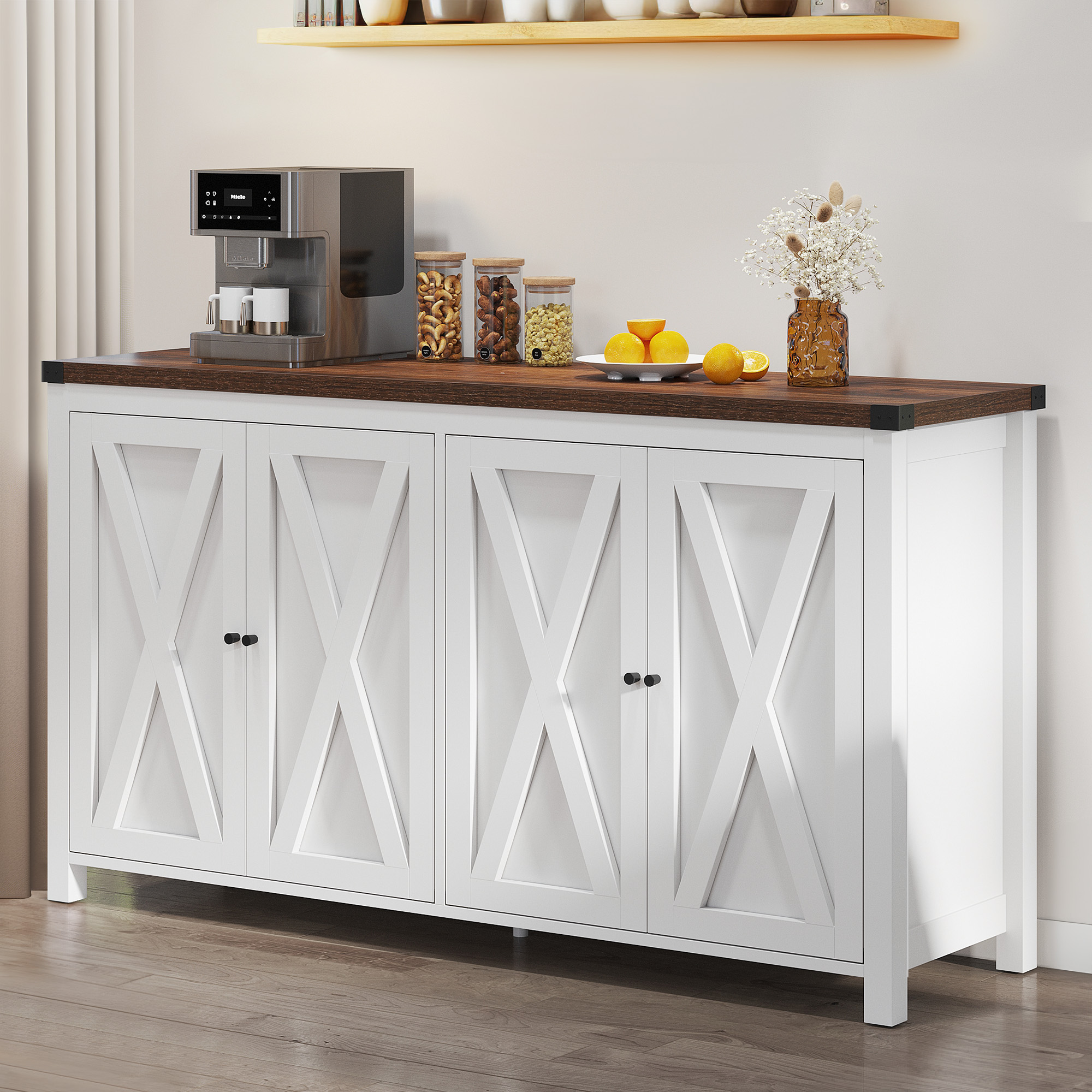 Costway Modern Kitchen Dining Room Storage Cabinet Buffet Server 36 ...