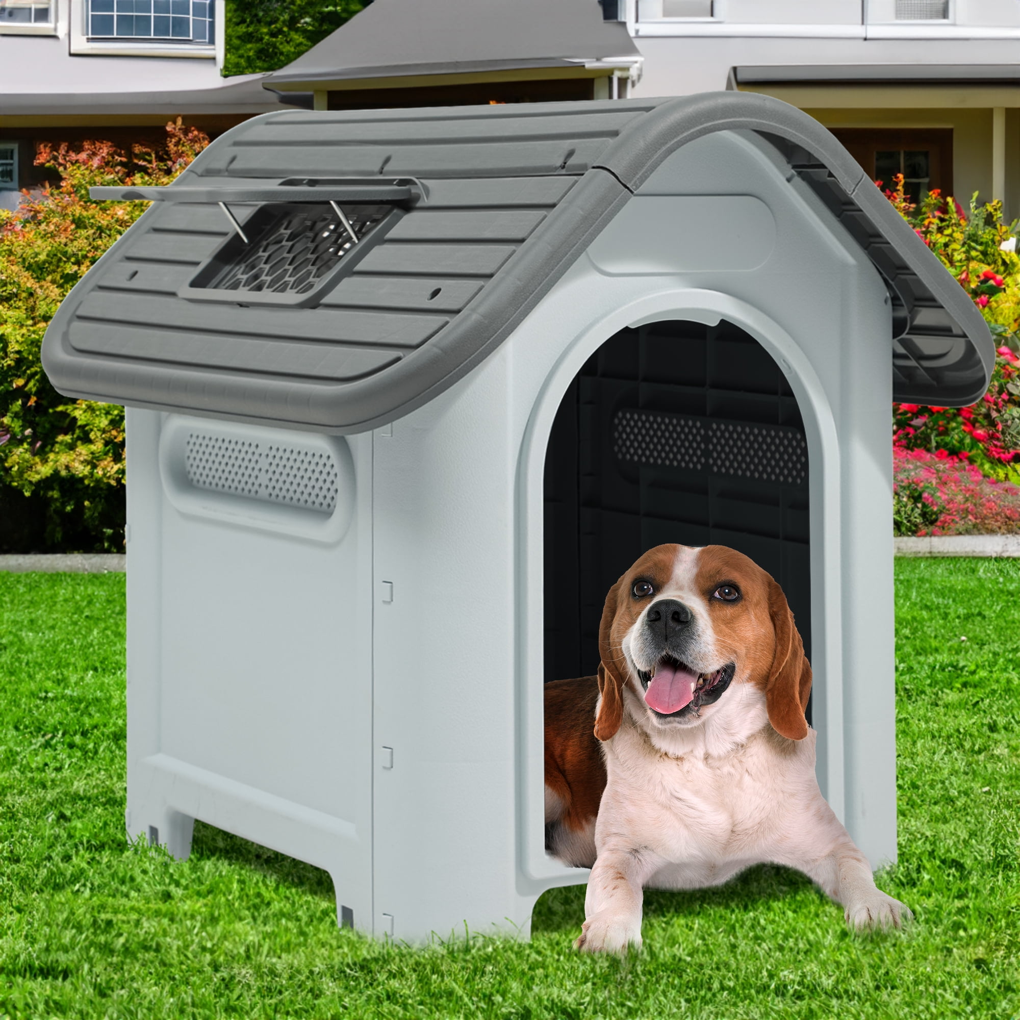 Dextrus Compact and Functional Dog House (30"L*23.3"W*26"H) - Water ...