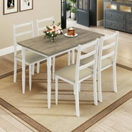 Boyel Living Dining Table Set with 6 Chairs, Rectangular Dining Room ...