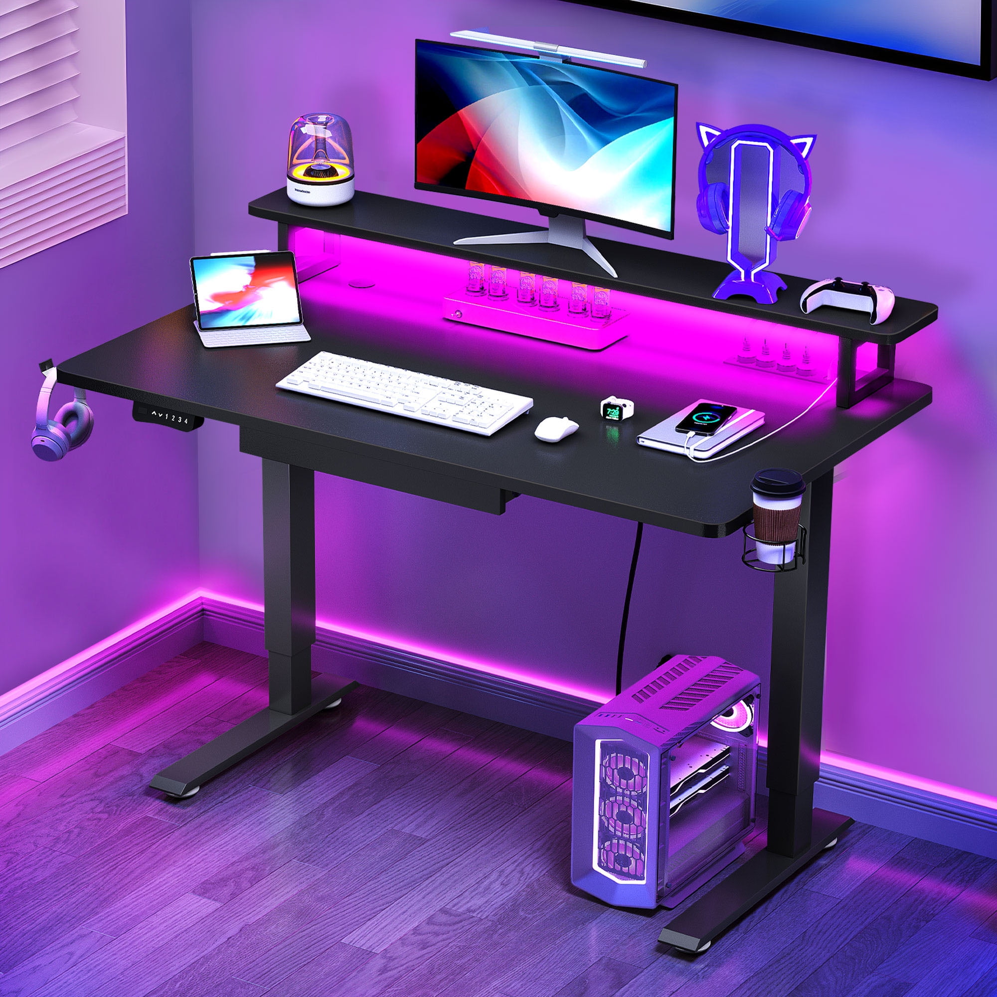 Free Shipping! Dextrus Electric Height Adjustable Standing Desk with ...