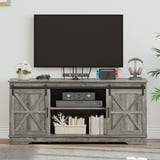 Dextrus Farmhouse TV Stand for TVs up to 65'', Entertainment Center with Barn Doors, TV Media ...