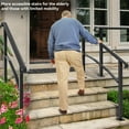Dextrus Handrails for Outdoor Steps, 2-3 Step Stair Railing Outdoor 39. ...