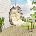 Dextrus Hanging Egg Swing Chair Without Stand UV Resistant Cushion ...