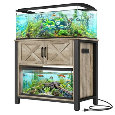 Blotout Farmhouse 55-75 Gallon Fish Tank Stand with Power Outlet, 52 ...