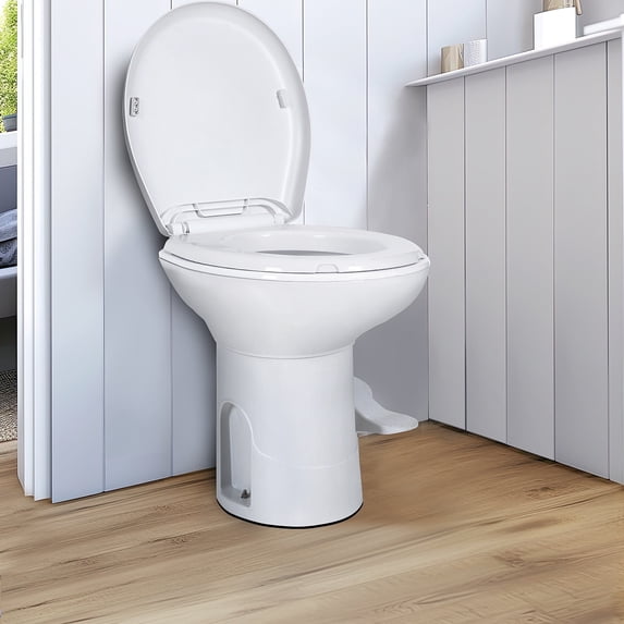 Dextrus RV Portable Camping Toilet with Pedal and Gravity Flush ...