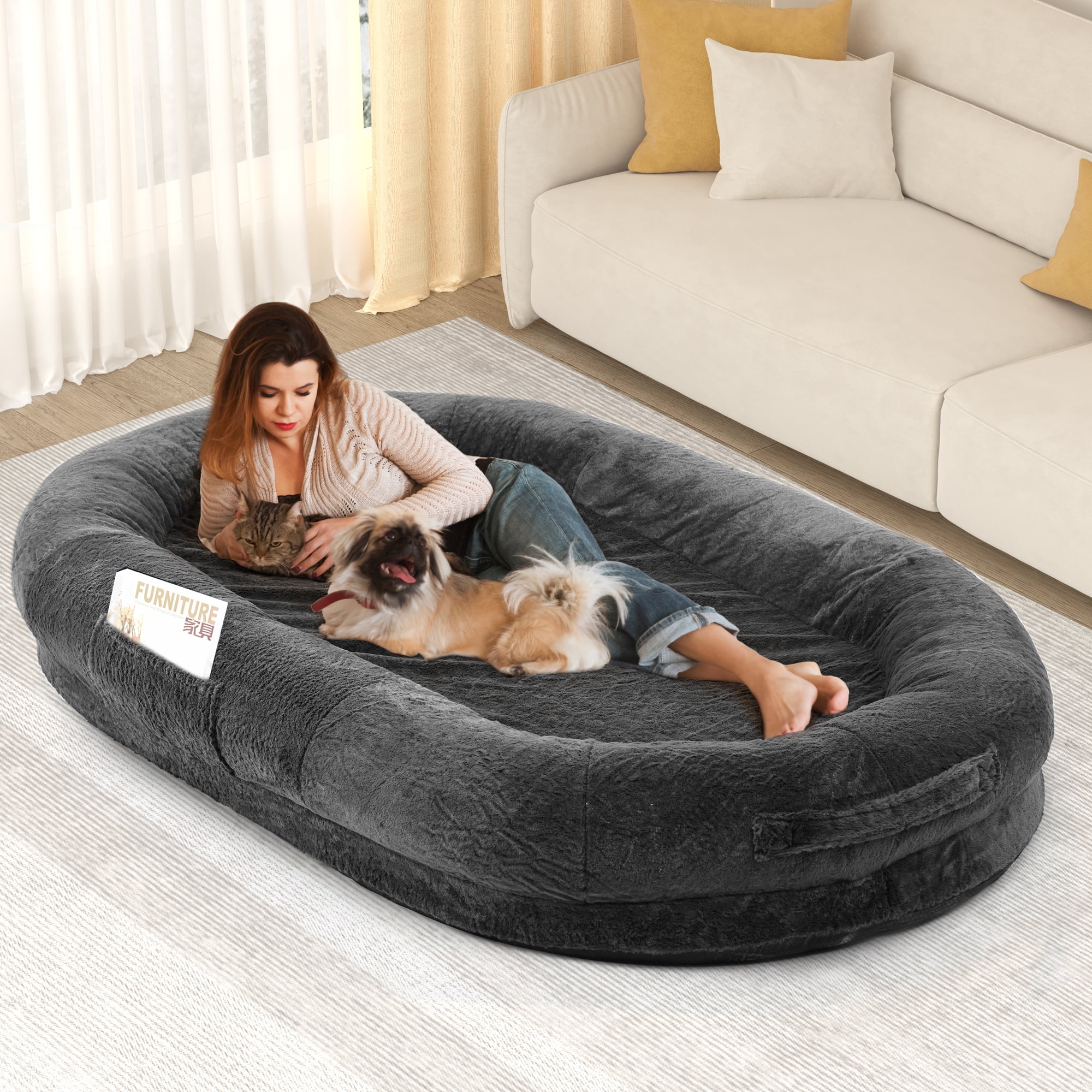 Touchdog Performance-Max Sporty Comfort Cushioned Dog Bed - Walmart.com