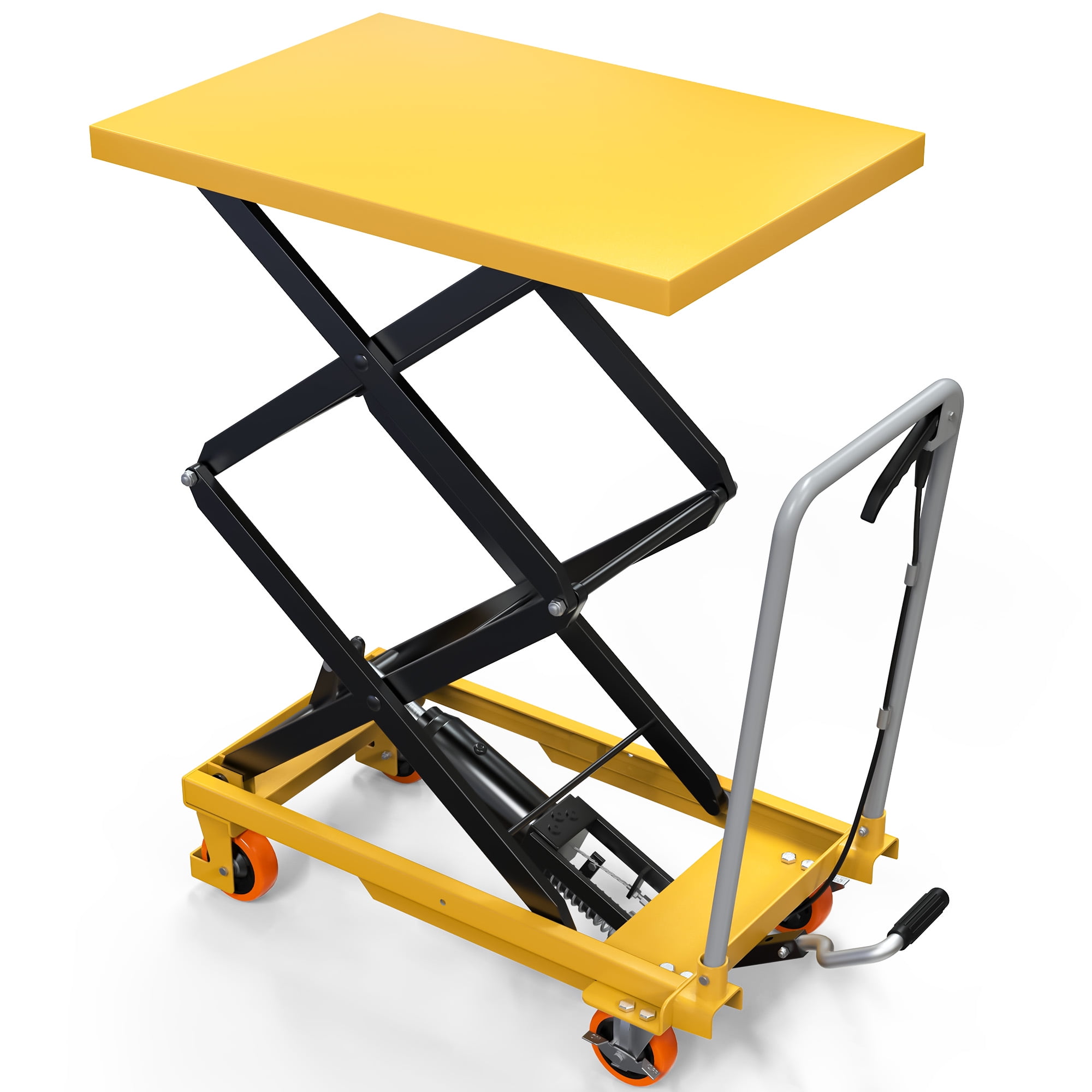 Dextrus 500 lbs Capacity Scissor Lift Cart, Adjustable Height, Locking ...