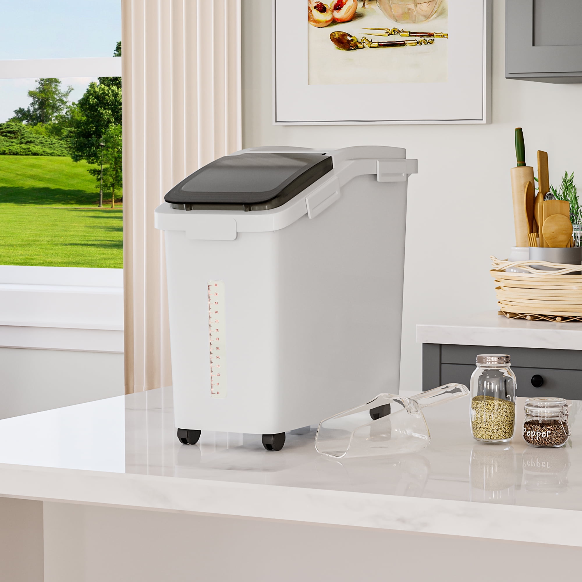 Dextrus White Polyethylene Terephthalate Airtight Food Storage Jar ...