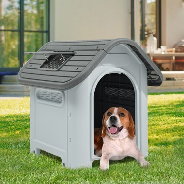 New Outdoor Dog House Small to Medium Pet All Weather Doghouse Puppy ...