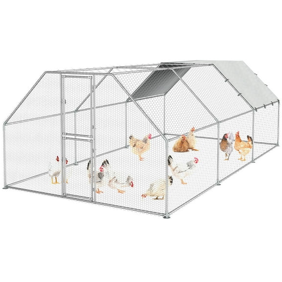 Extra Large Metal Chicken Coop with Waterproof and Anti-Ultraviolet ...