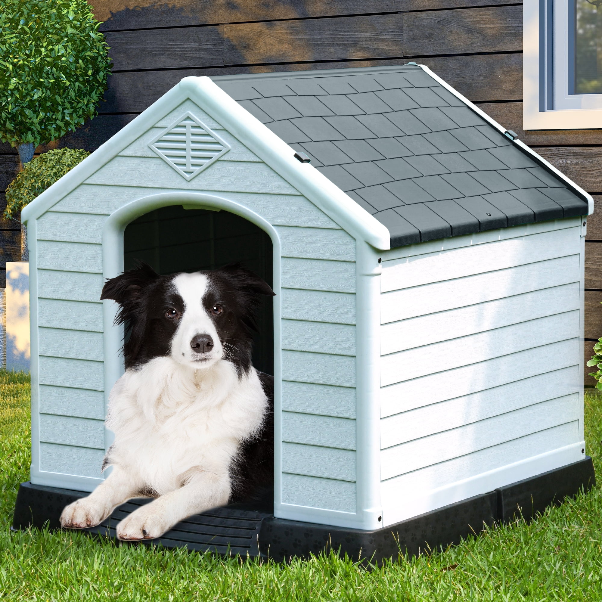 Dextrus Medium Indoor Dog House, Waterproof, Easy Assembly, Air Vents ...