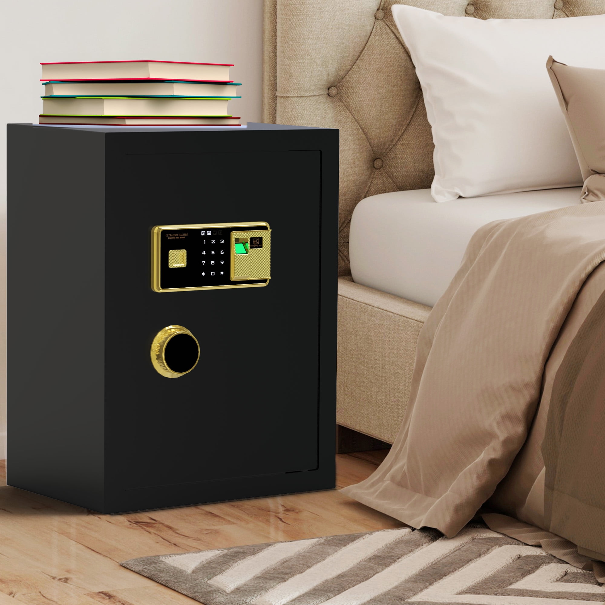 Dextrus Large Security Safe Box, 3 CU.FT Fingerprint Safe Box with ...