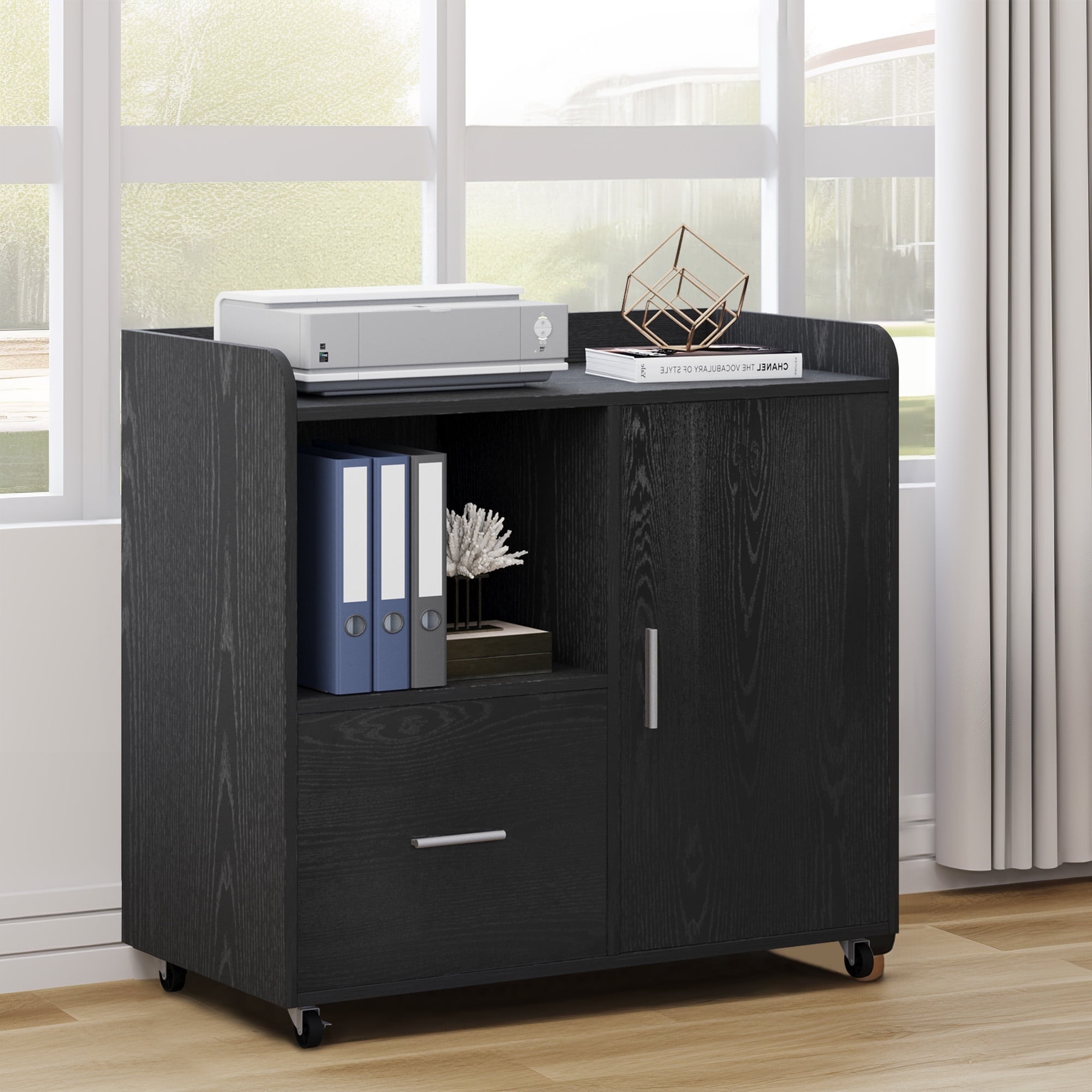 Dextrus Mobile File Cabinet with Drawer ,Lateral Filing Cabinet with ...