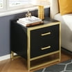 Prepac Simply Modern Nightstand Bedside Table, Black Nightstand for ...
