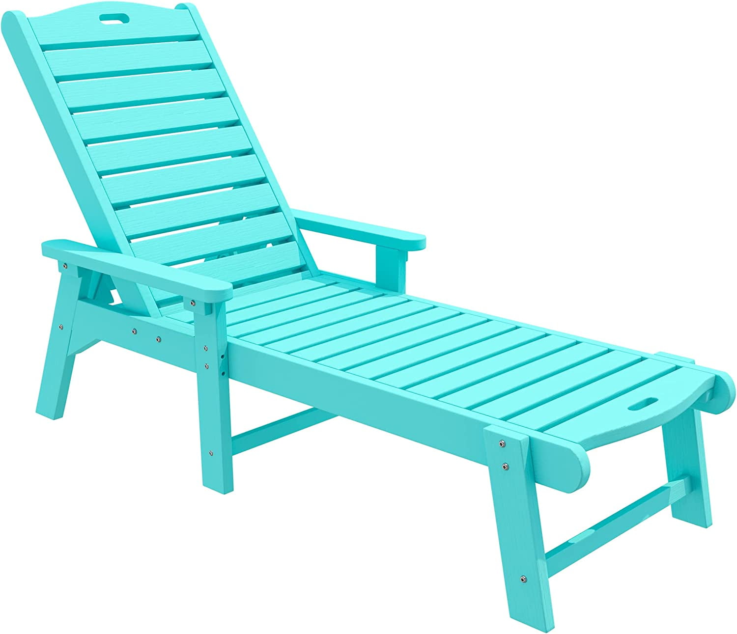 Dextrus Outdoor Chaise Lounge Chairs with Adjustable Backrest, Heavy ...