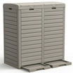 Homall Large 260 Gallon Outdoor Storage Deck Box, HDPE Plastic, Dark ...