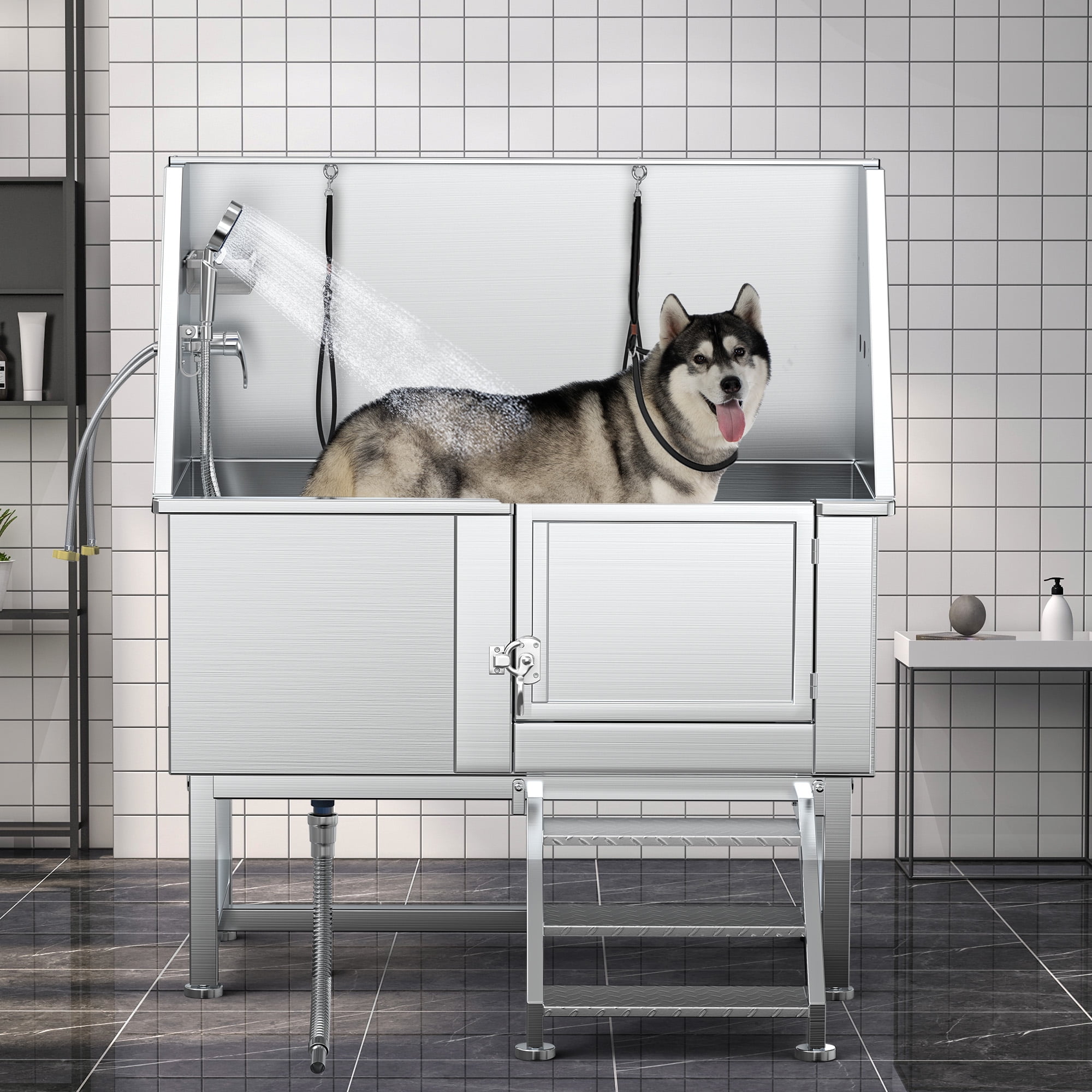 Dextrus Pet Bathing Station 50in, Professional 304 Stainless Steel Tub ...