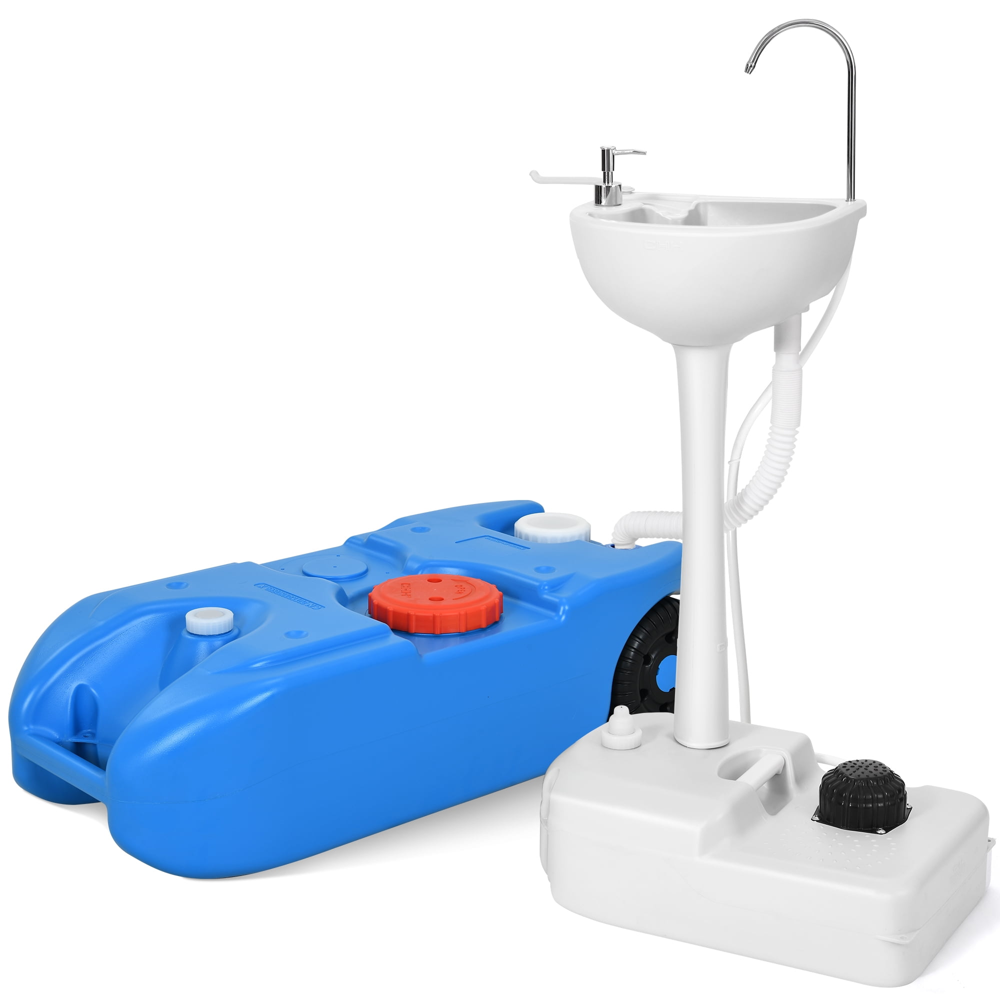 DEXTRUS Portable Sink Camping Washing Station with 10.6 Gallon Water ...