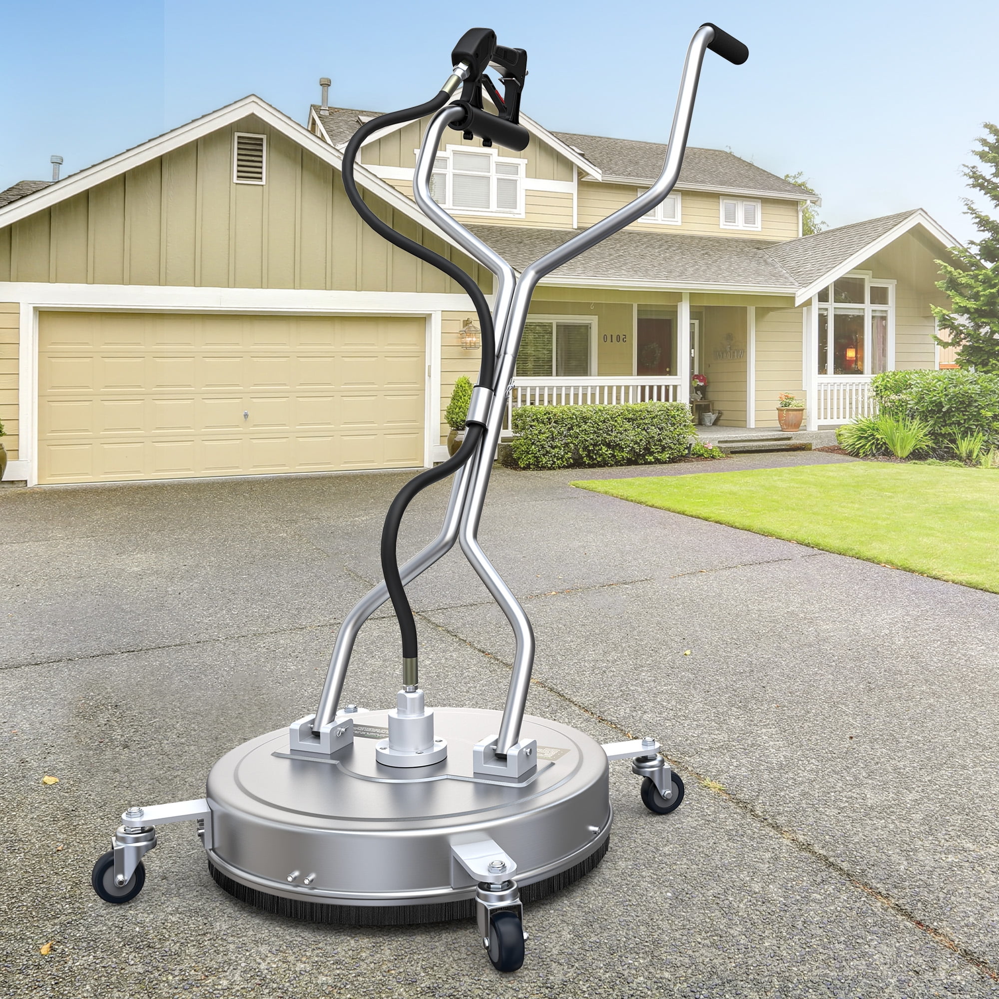 Dextrus Pressure Washer Surface Cleaner, 20" Dual Handle with 2 Nozzles ...