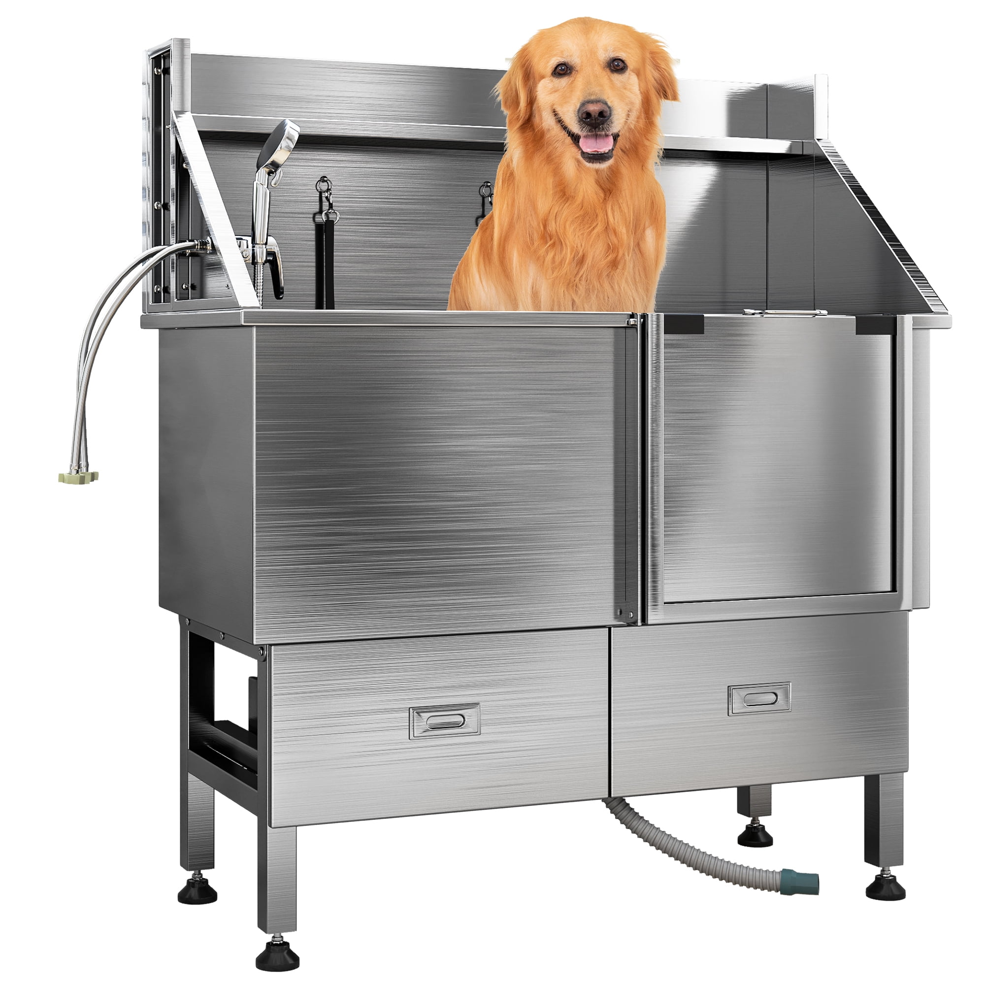 Dextrus Professional Pet Wash Station 50in, 304 Stainless Steel Dog ...