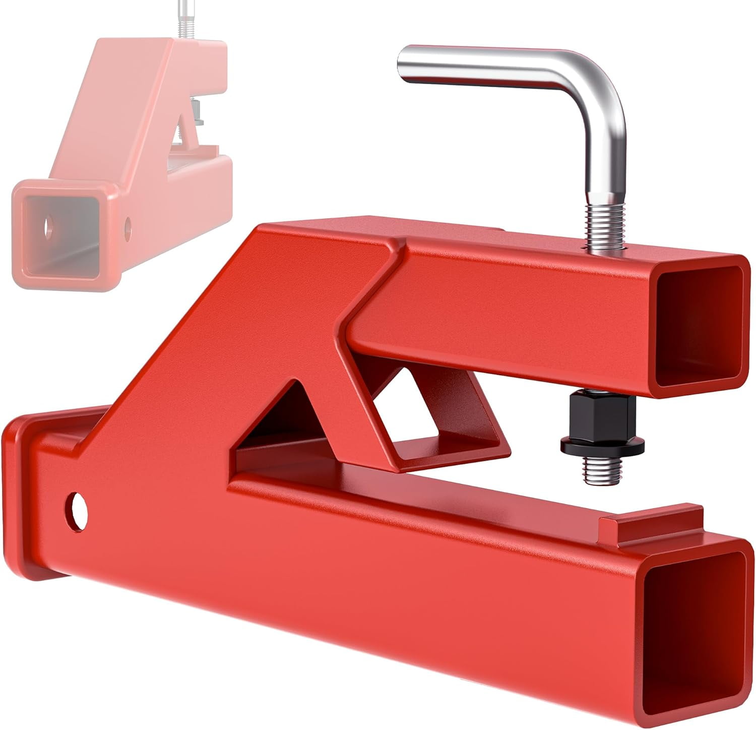 Dextrus Receiver Hitch 2" Clamp On Trailer Tractor Bucket Mount Adapter ...