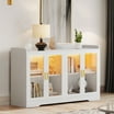 Reliancer 47.2” Buffet Sideboard Cabinet with Storage,Modern Farmhouse ...