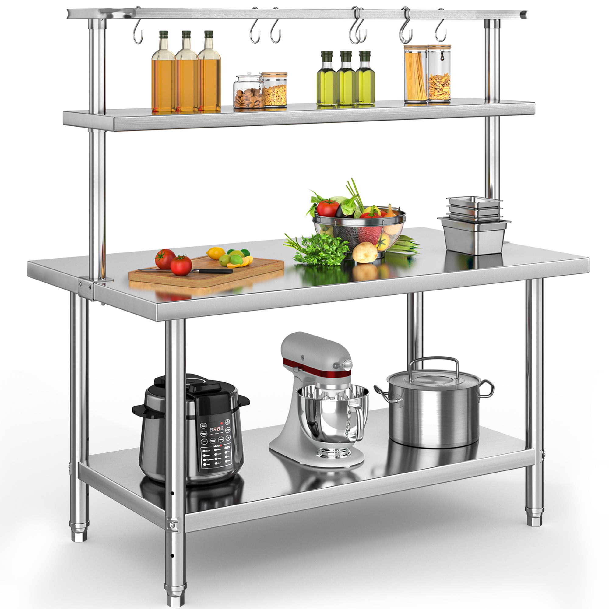 Dextrus 60" X 36" Adjustable Shelf Stainless Steel General Purpose ...