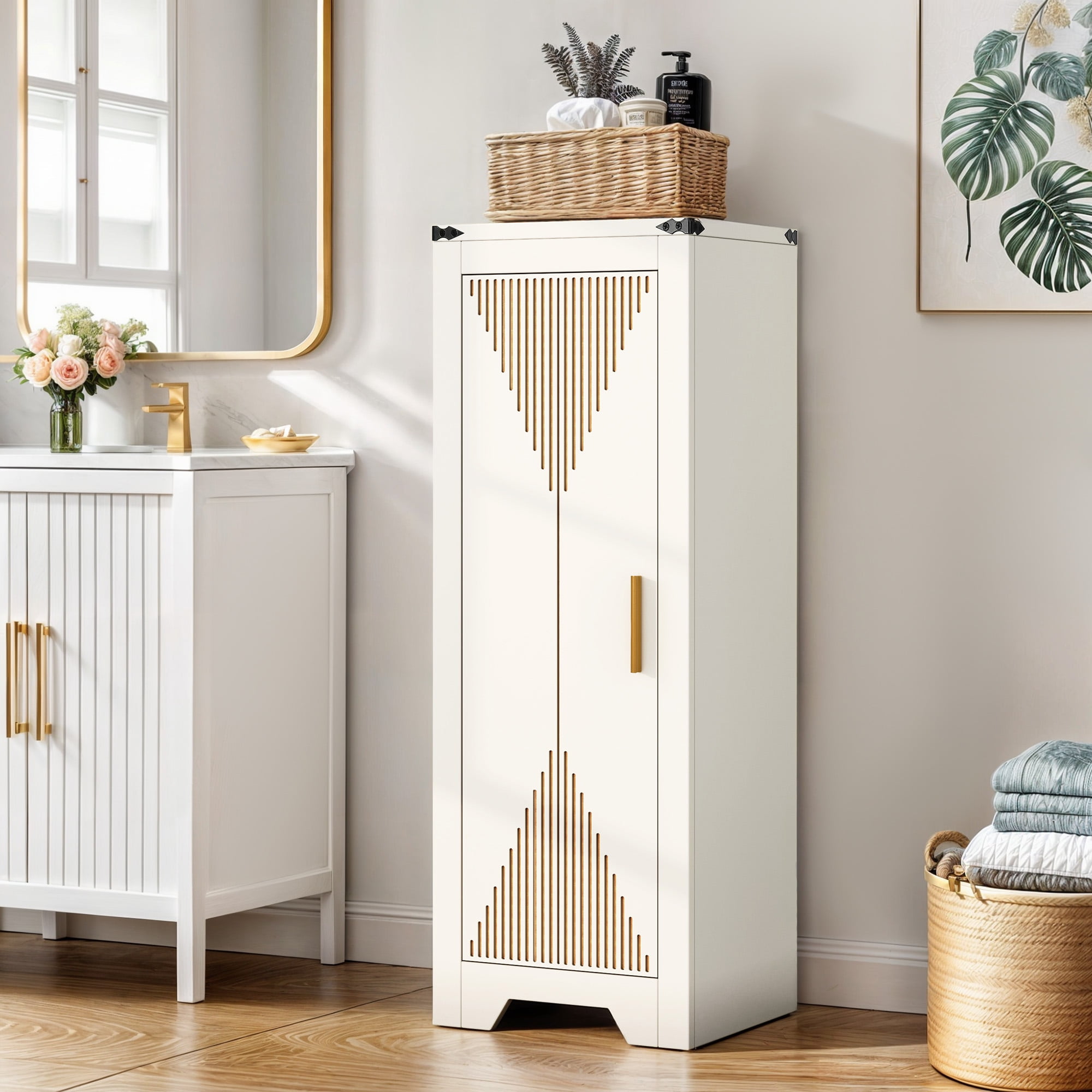Dextrus Storage Cabinet with Door, Modern Floor Storage Cabinet ...